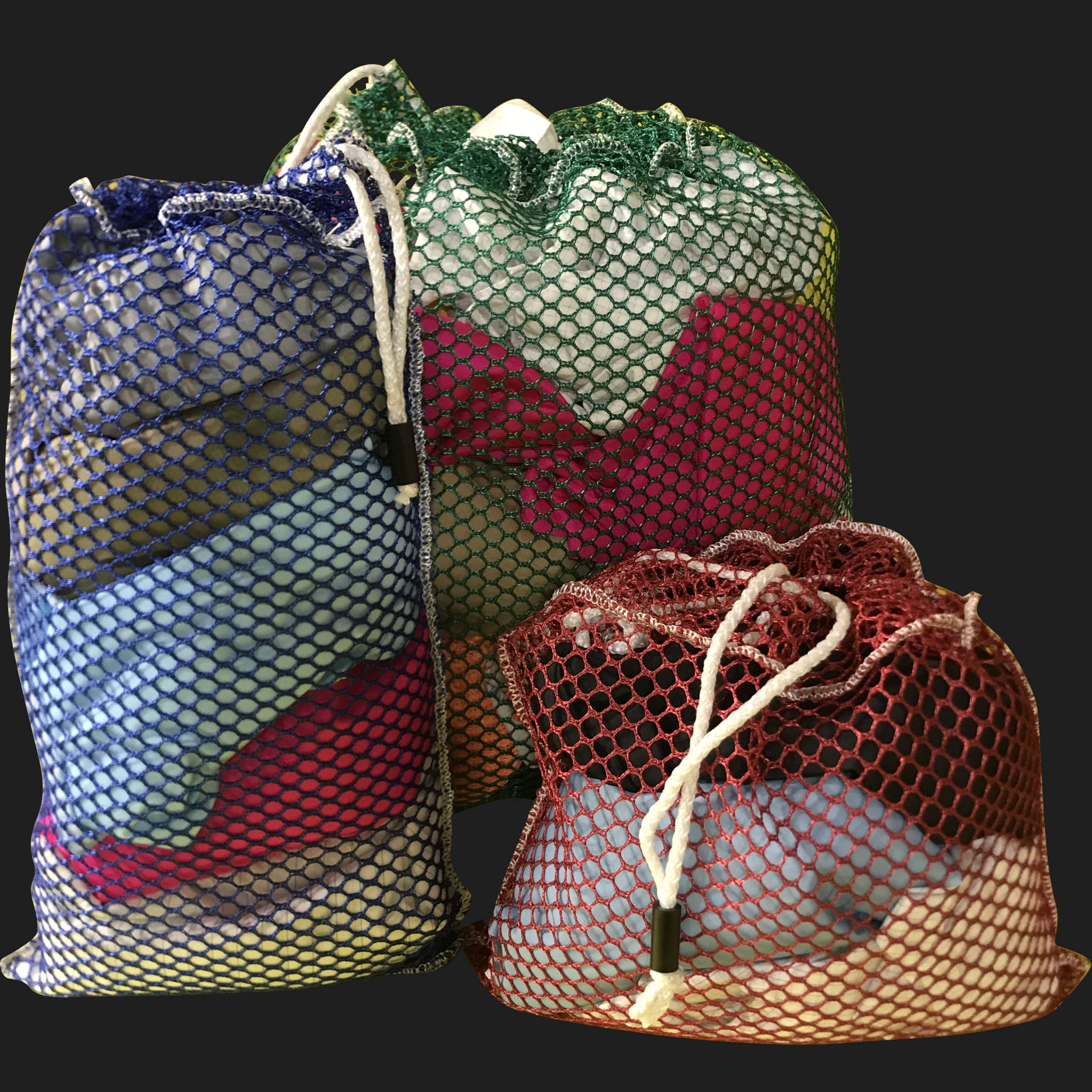 38" x 60" Customized Mesh-Net-Laundry Bags Heavy Duty with Cord and ba